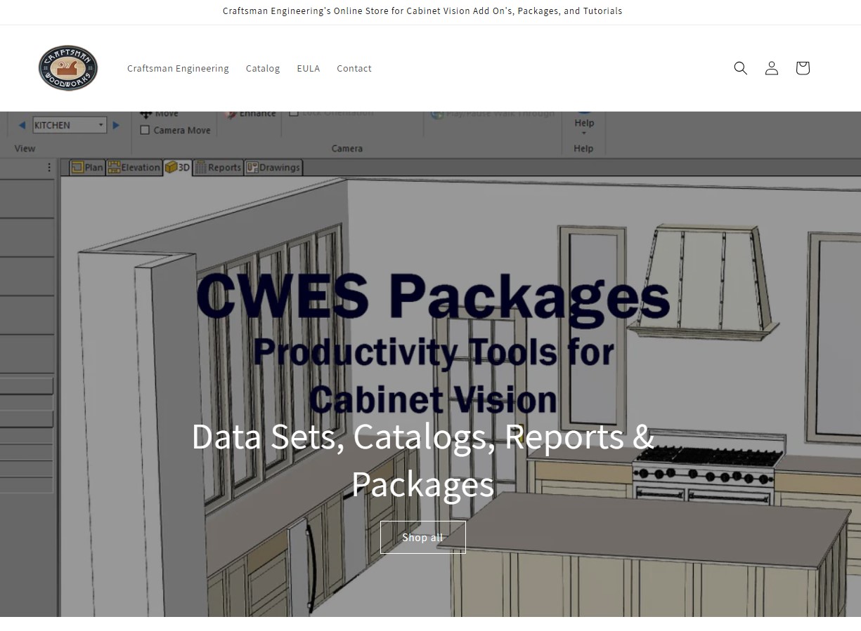 Online Stores with CV Packages | Craftsman Woodworks Engineering Services